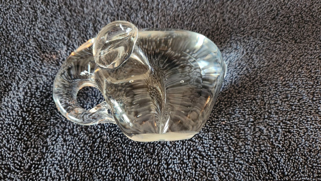Elephant Trunk Down Clear Glass Paperweight - Etsy