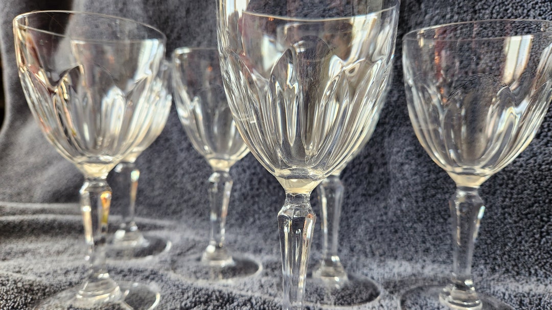Colonial Crystal Claret 5oz Wine Goblets 5 1/4in Tall, Set of 6 - Etsy