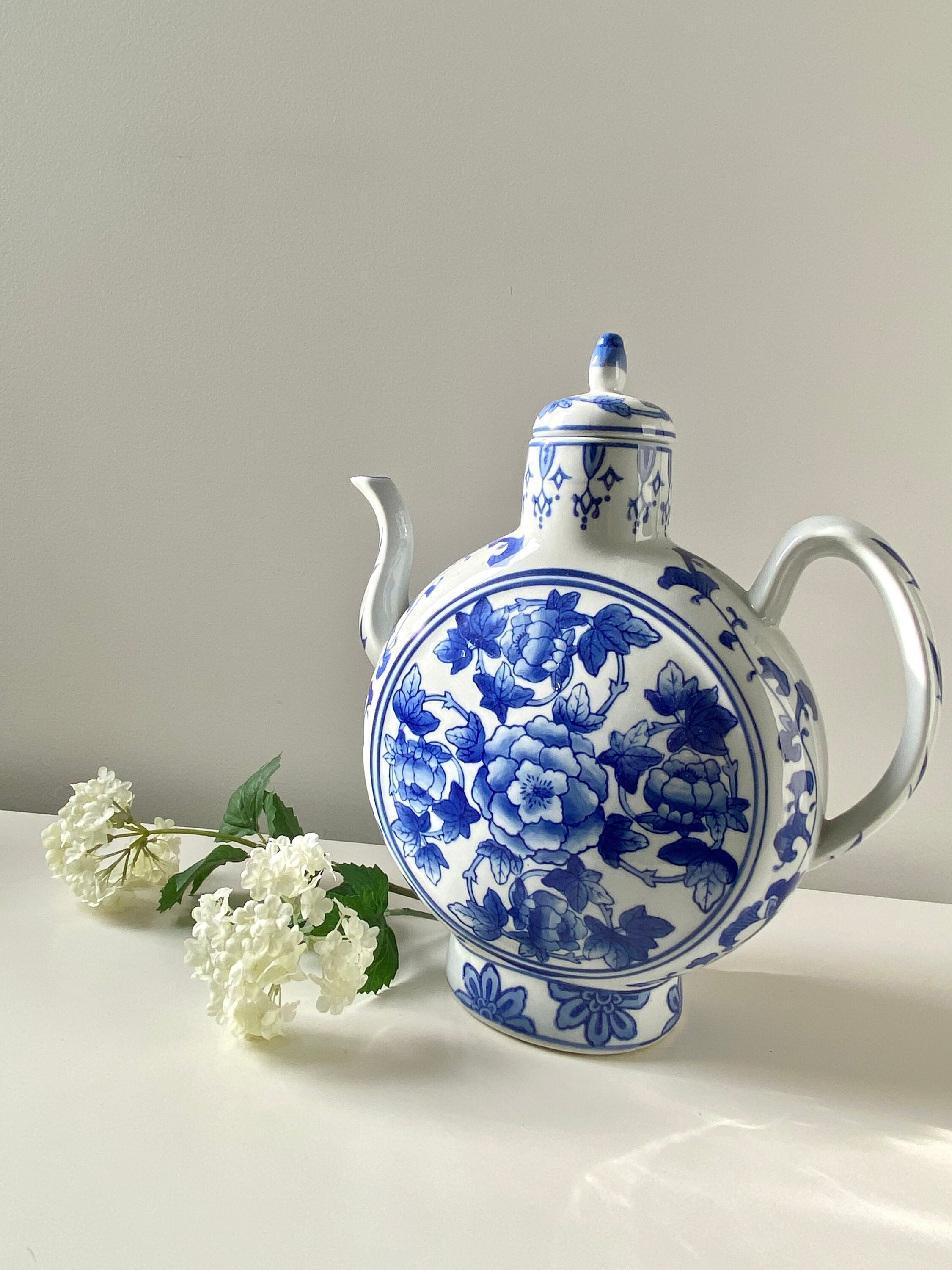 Chinese Moon Flask Tea Pot / Vase / Oversized - Etsy