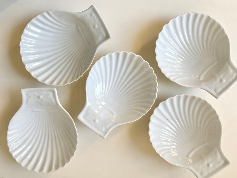 Vintage White Apilco Scallop-shaped Cookware Dishes Made in France ...