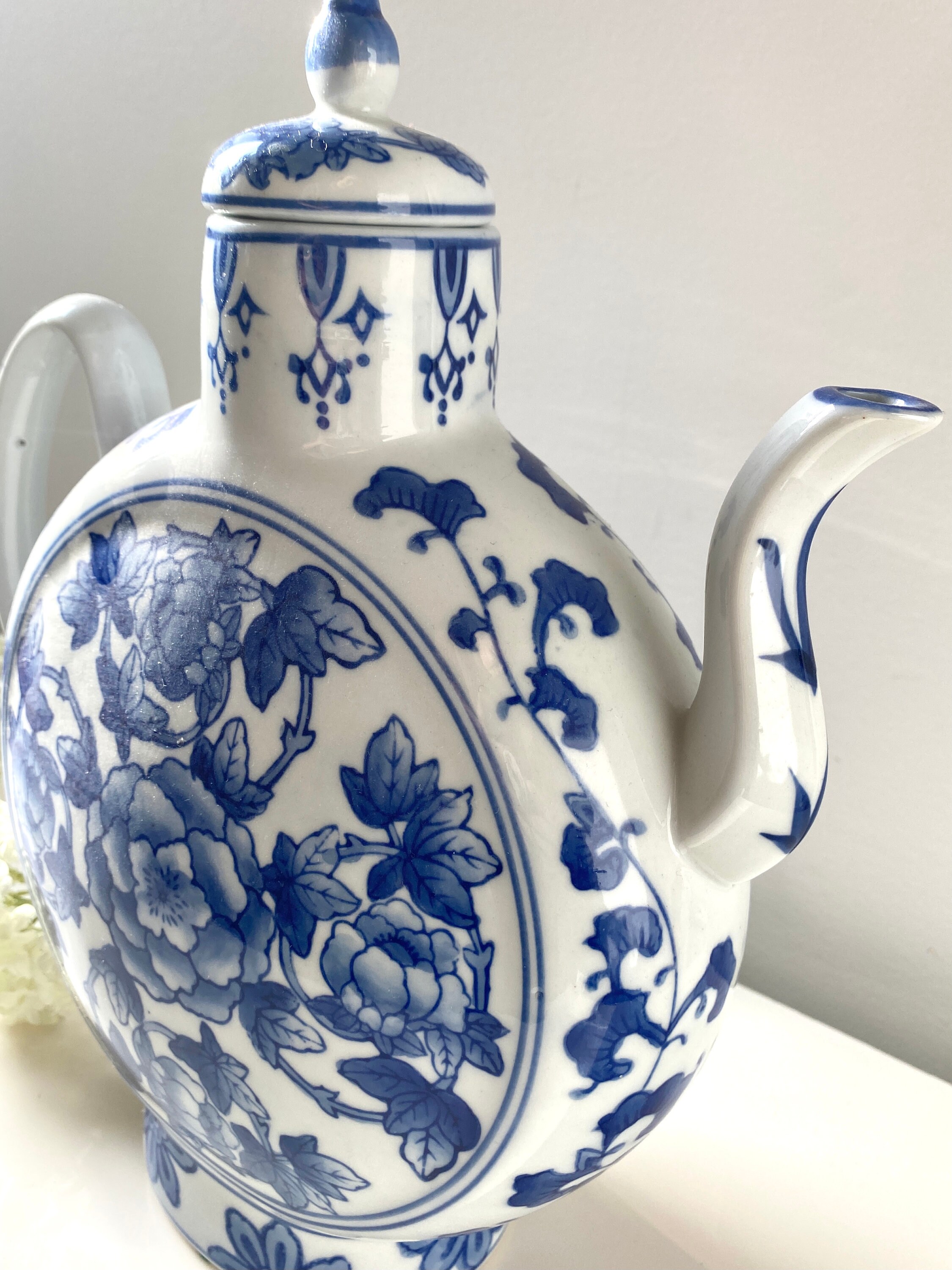 Chinese Moon Flask Tea Pot / Vase / Oversized - Etsy