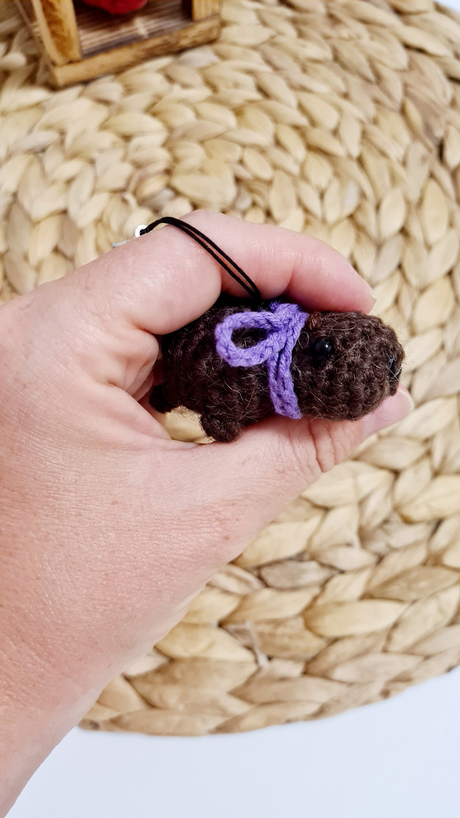 Capybara Key Chain, Capybara Charm, Capybara Crochet, Capybara ...