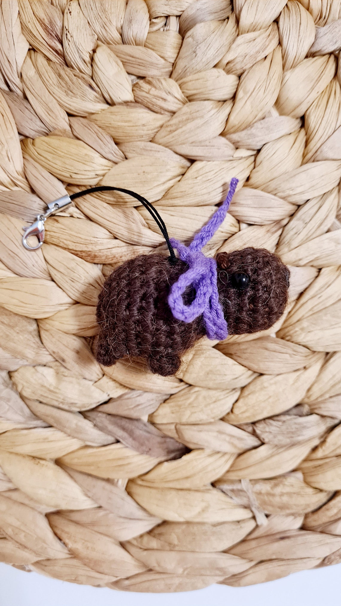 Capybara Key Chain, Capybara Charm, Capybara Crochet, Capybara ...
