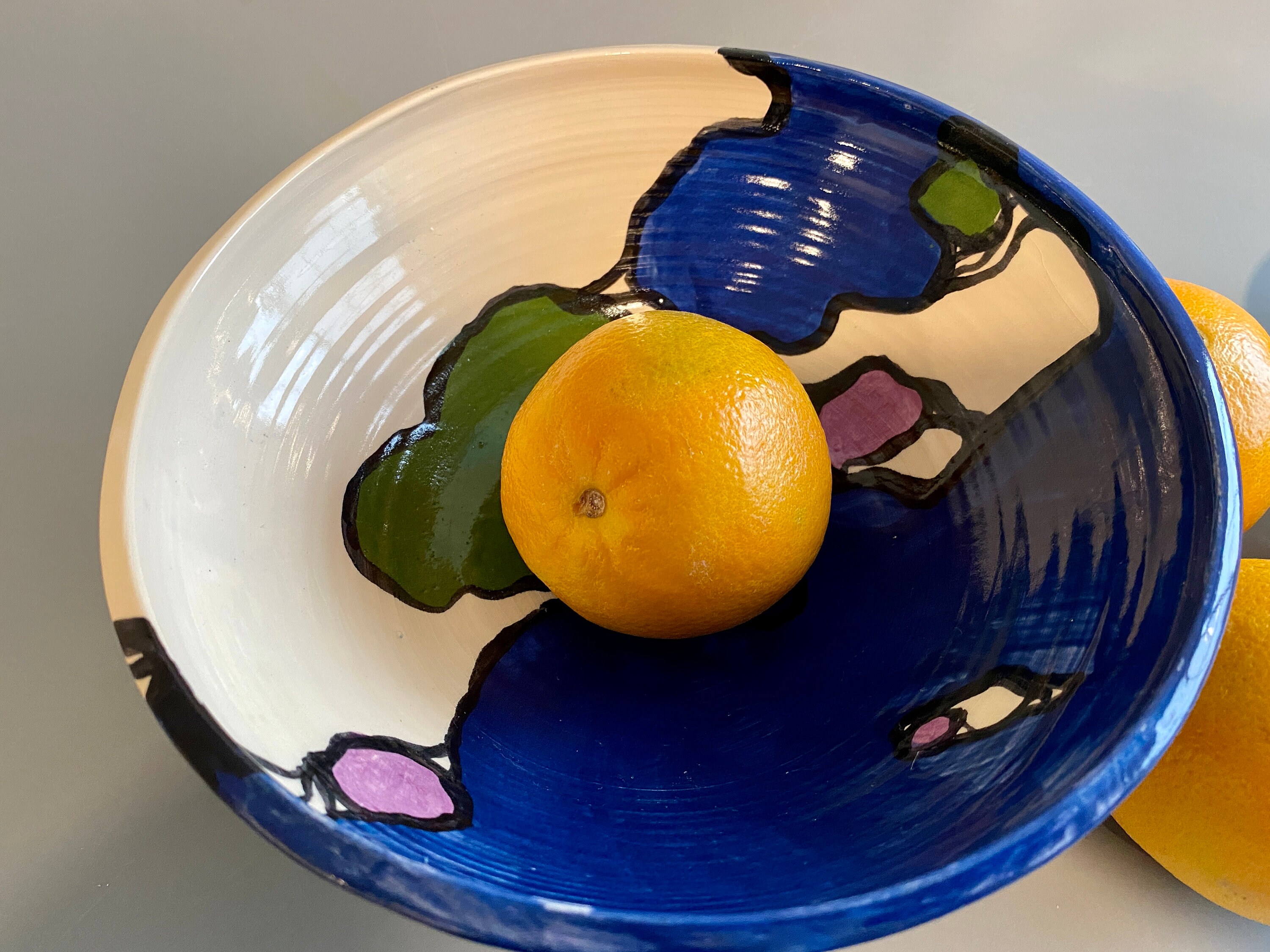 Abstract design handmade ceramic bowl quart sized wrap | Etsy