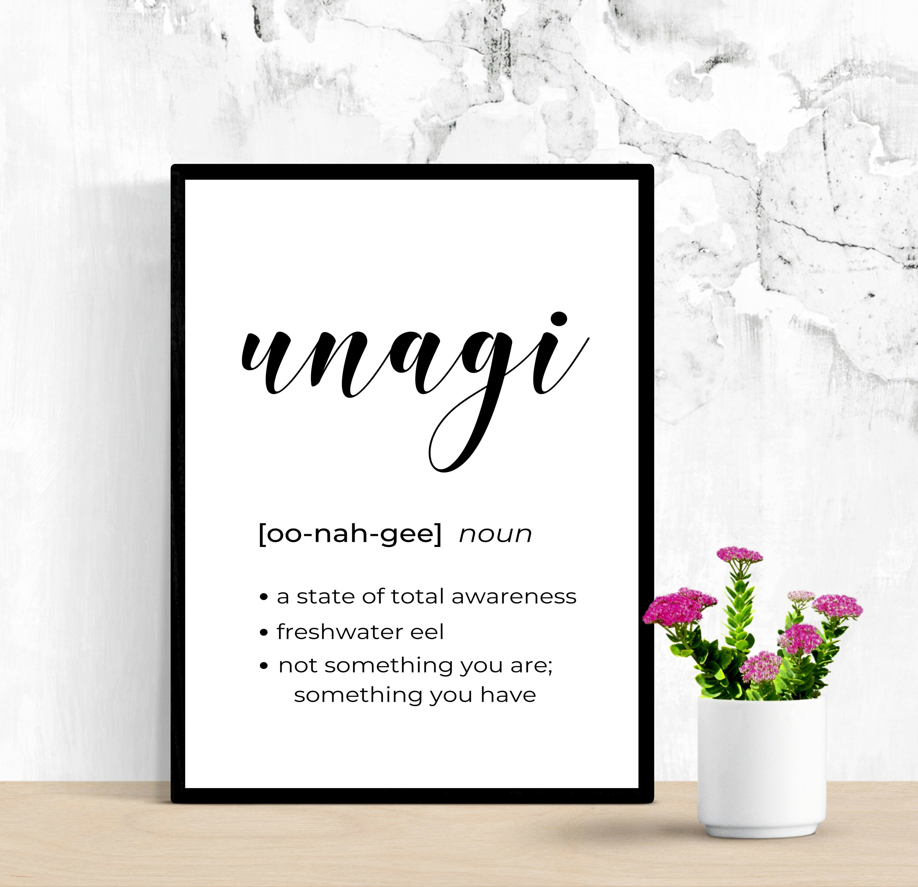 Unagi Poster Unagi Wall Art Unagi Print Sign Unagi Friends - Etsy