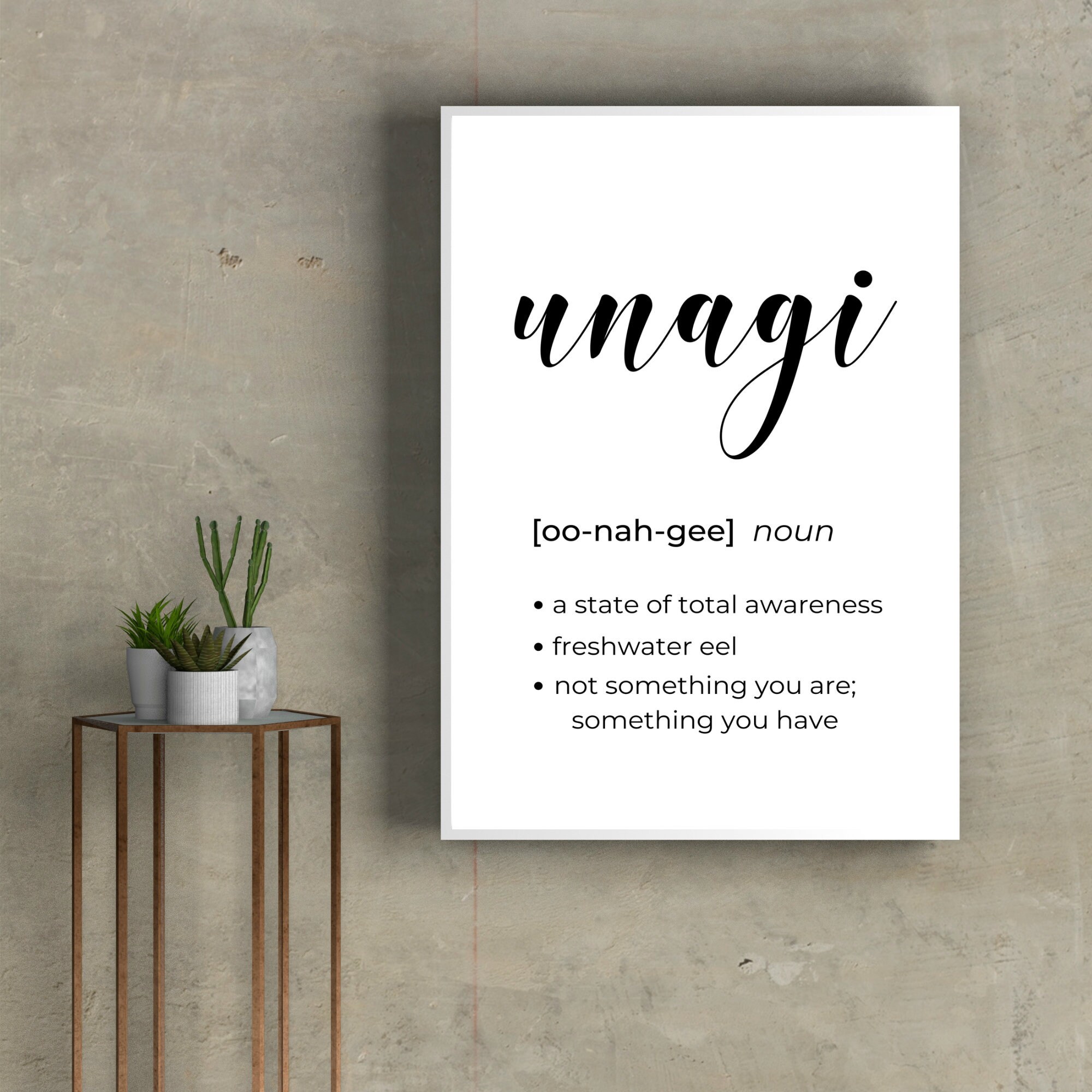 Unagi Poster Unagi Wall Art Unagi Print Sign Unagi Friends - Etsy