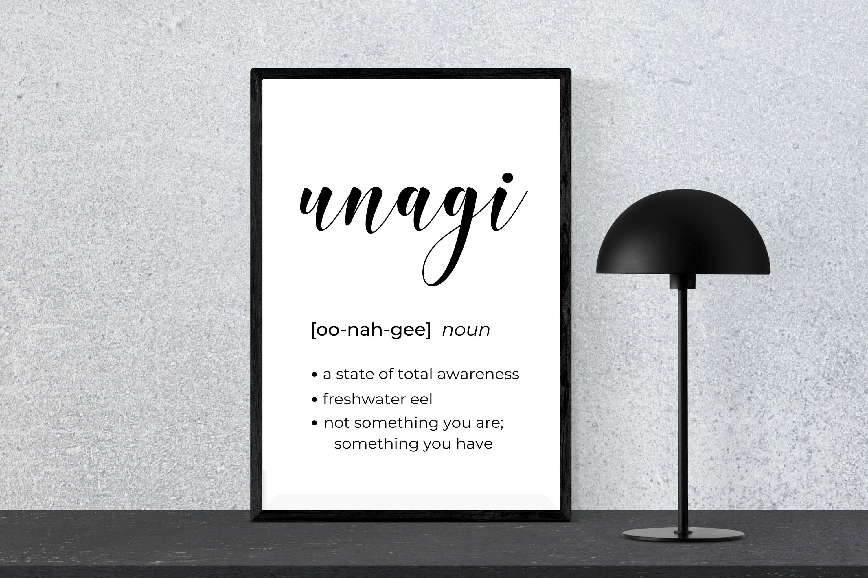 Unagi Poster Unagi Wall Art Unagi Print Sign Unagi Friends - Etsy