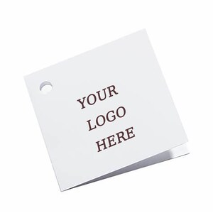 Square Hang Fold Tags, Clothing Labels With Your Design, Half Fold Hang ...