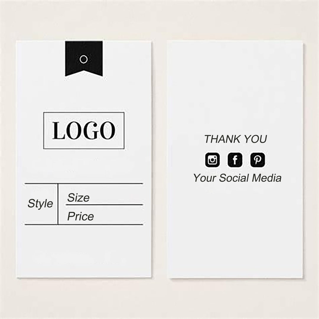 Custom Design Hang Tags, Personalized Hang Tags With Rounded Corner ...