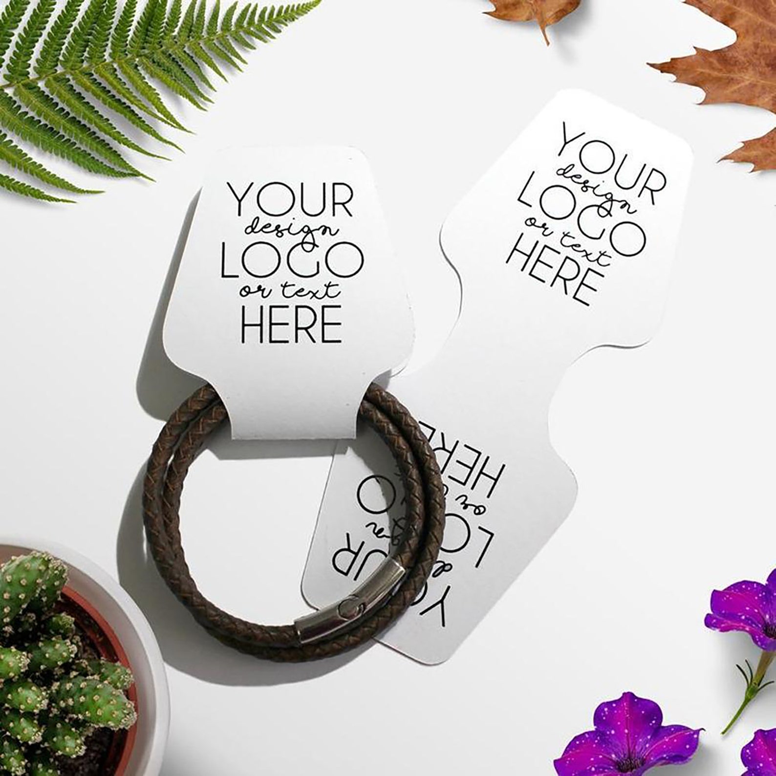 Necklace Card Holder, Kraft Paper Bracelet Display Card, Jewelry Hang ...