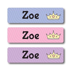 Personalized Vinyl Name Stickers, Cute Name Stickers With Mini Pattern ...