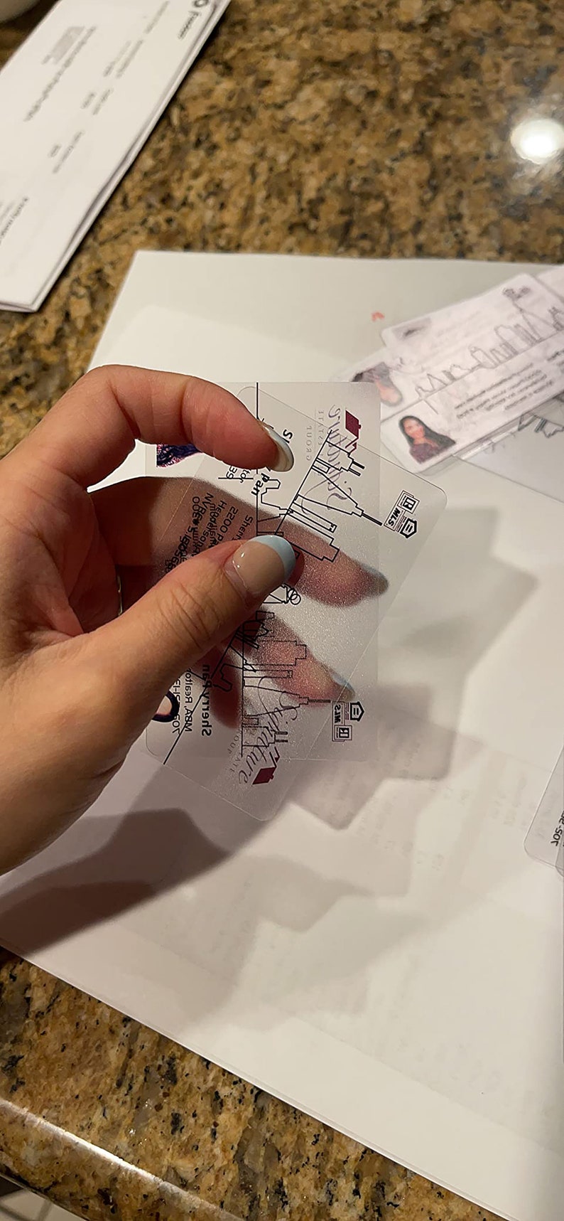 Transparent Plastic Business Cards Luxury Clear Business - Etsy