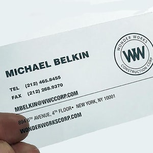 Custom Transparent Business Card, Round Corner Business Card, Custom ...