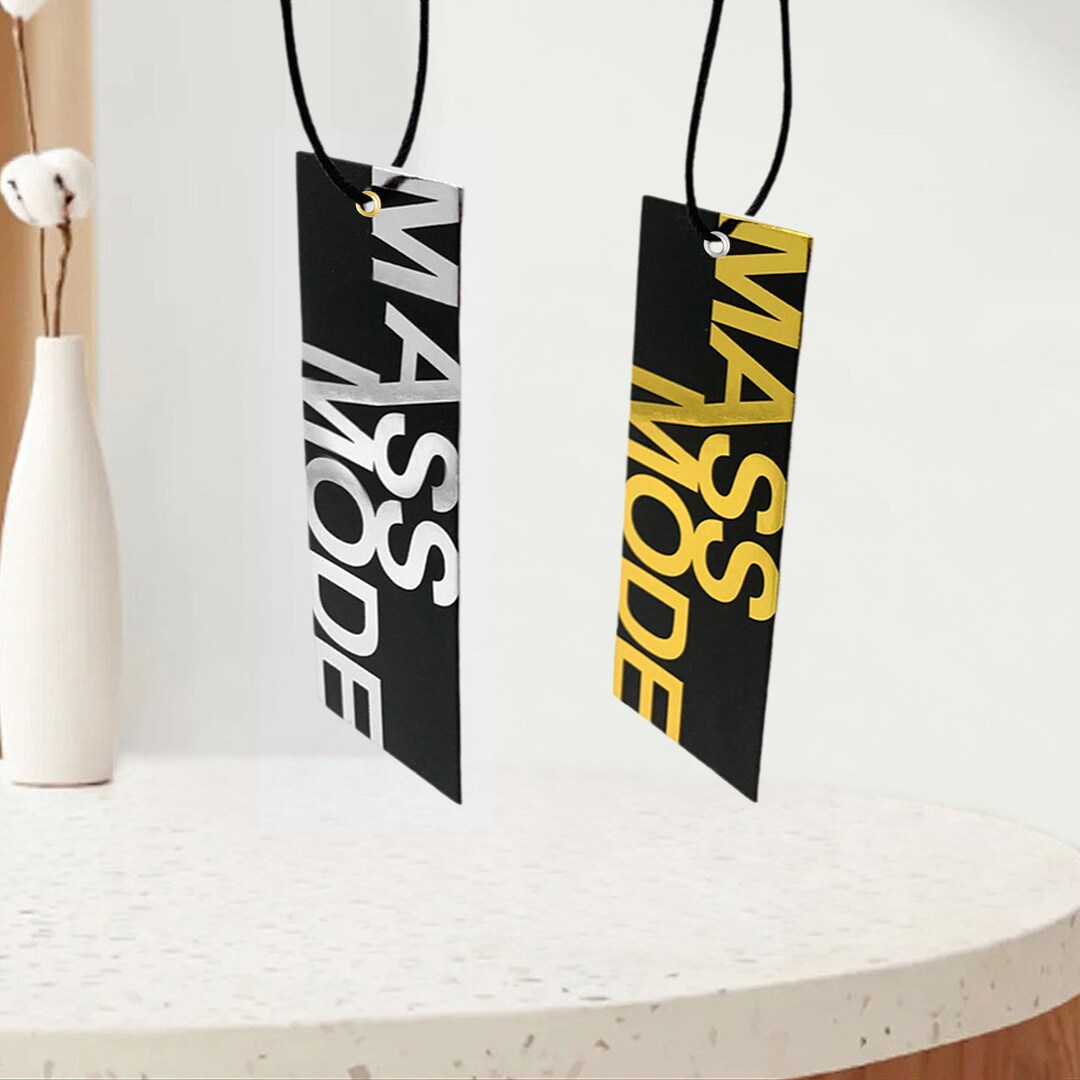 1''x3.5'' Custom Heavy Duty Tags With Reinforced Eyelet, 500GSM ...