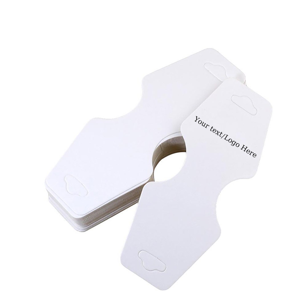 Custom Fold Over Necklace Tags, Jewelry Display Card, Personalized ...