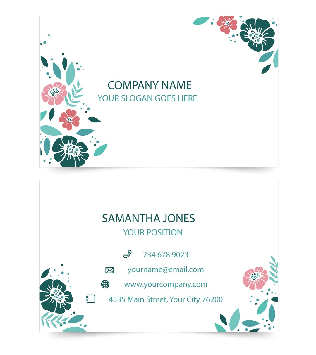 Modern Custom Business Card, Custom Business Card Templates With ...