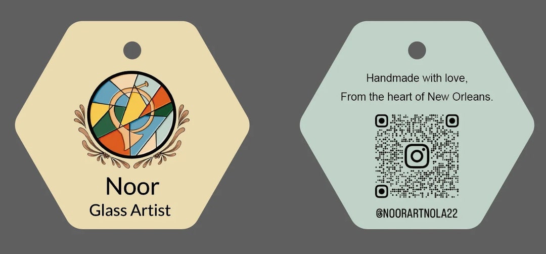 2 Inches Custom Hexagon Hang Tags, Double-side Printing - Etsy