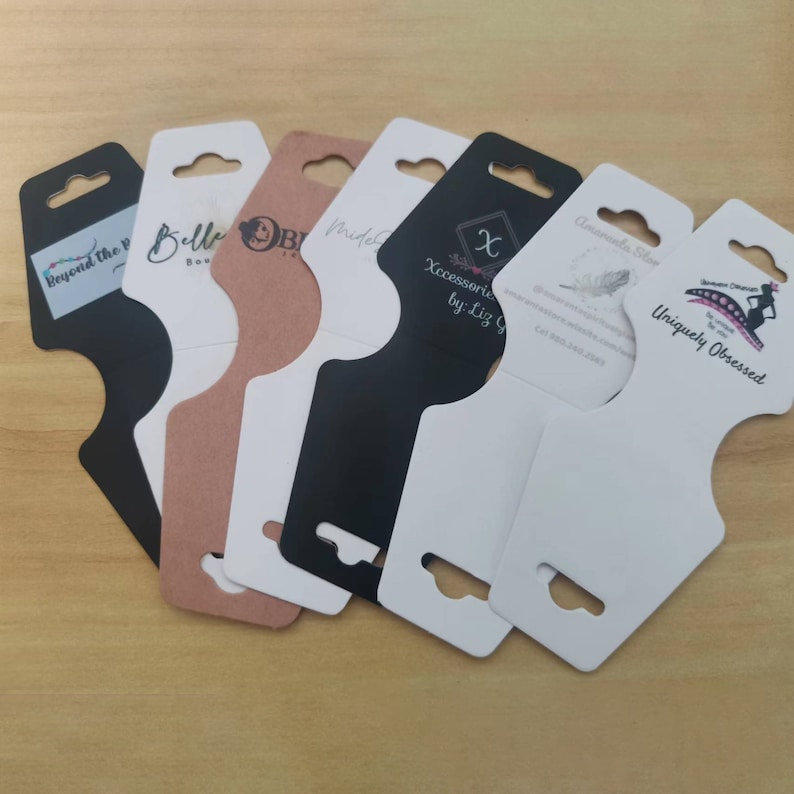 Custom Fold Over Necklace Tags Jewelry Display Card - Etsy