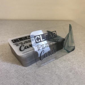 Translucent Business Cards, Matte Plastic Cards, Frosted Plastic ...