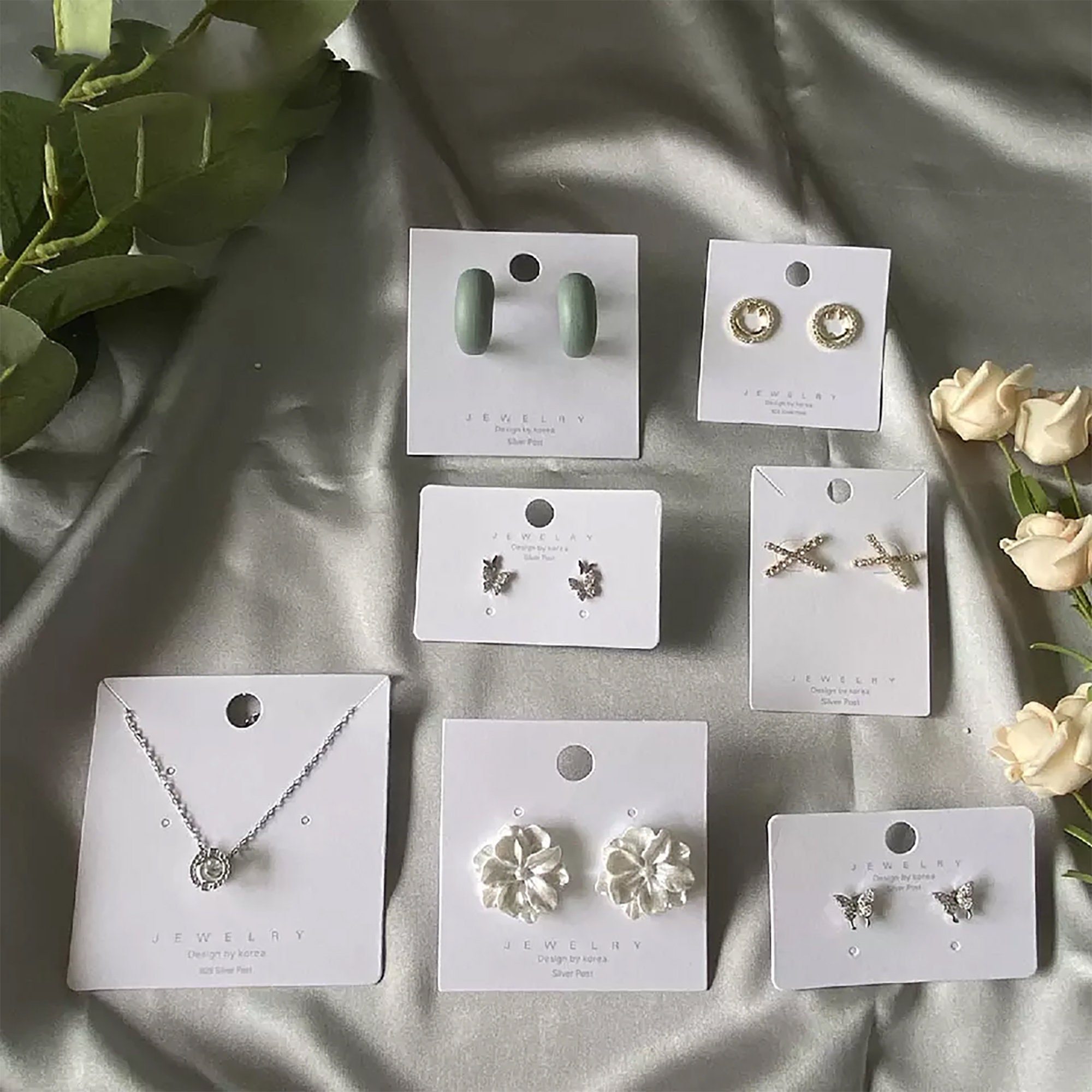 Personalized Jewelry Card, Custom Earring Display Card With Logo ...