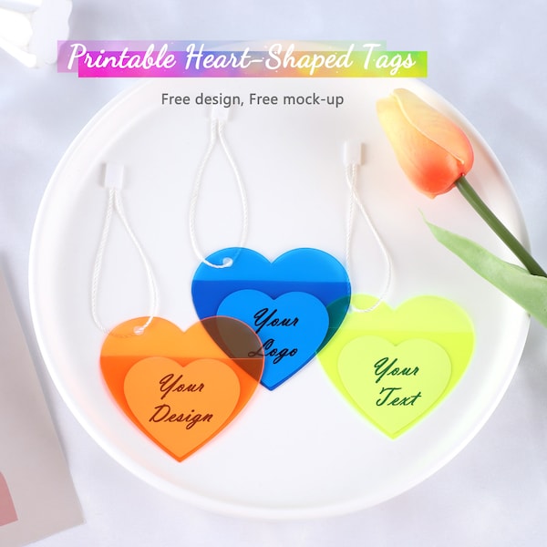 Printable Heart Shaped Personalized Labels - Etsy