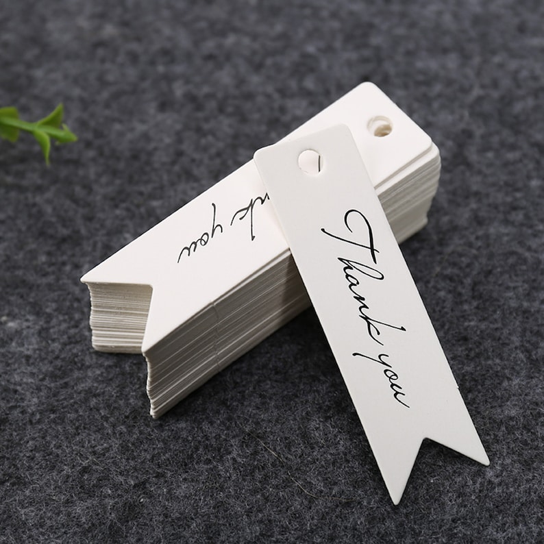 Personalized Text Gift Tags, Custom Tags for Wedding Favors, Handmade ...