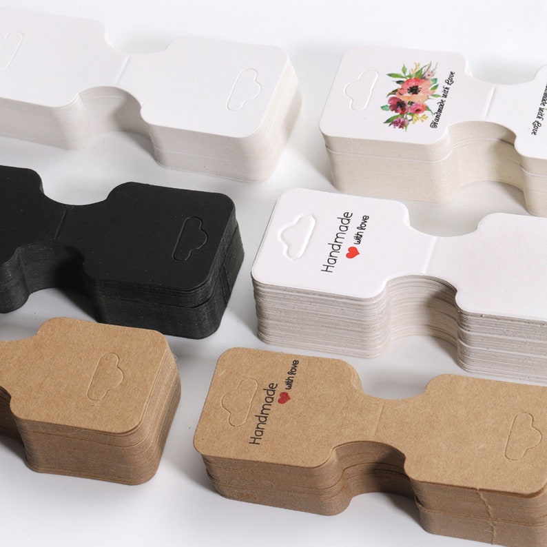 Custom Fold Over Necklace Tags Jewelry Display Card - Etsy