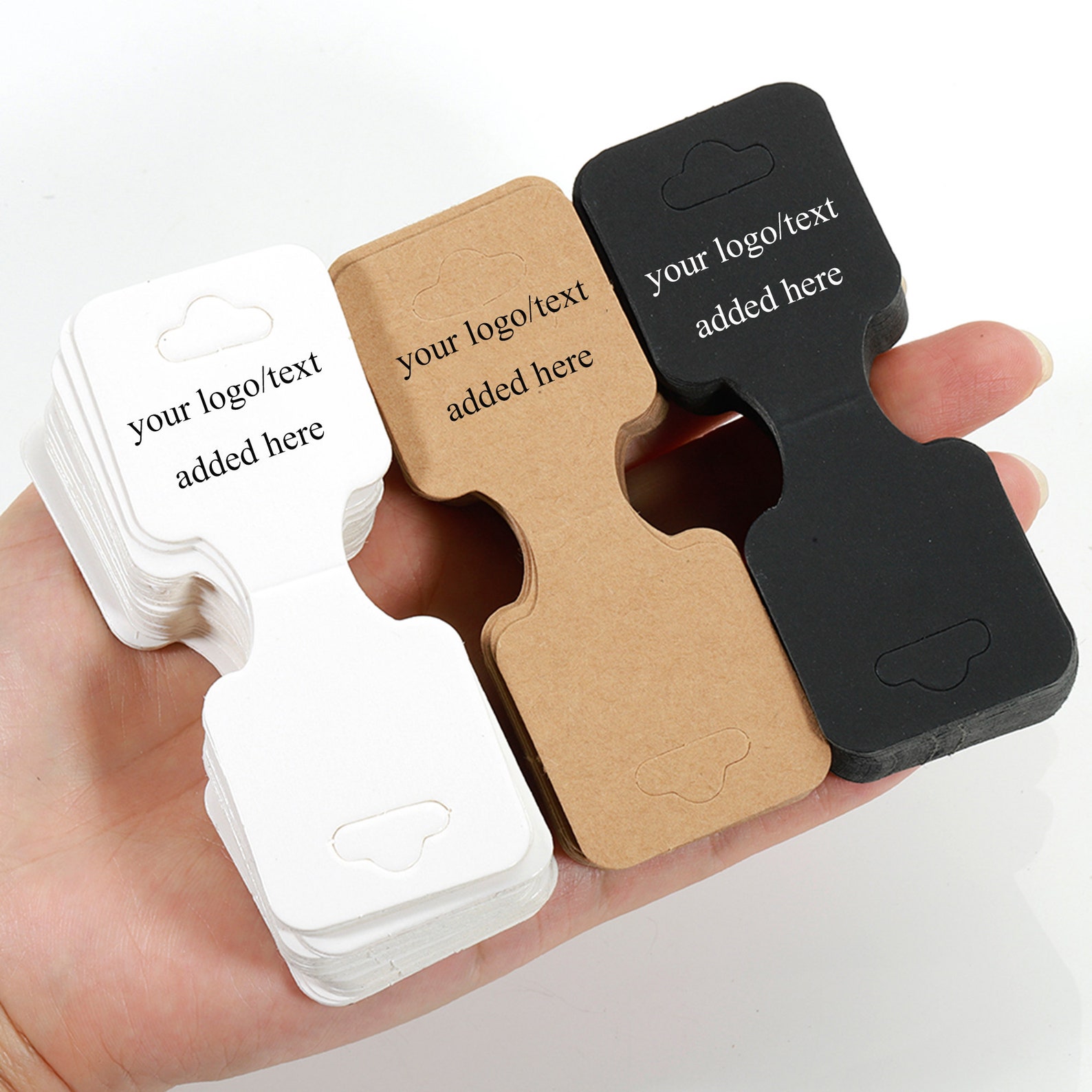 Custom Fold Over Necklace Tags Jewelry Display Card - Etsy