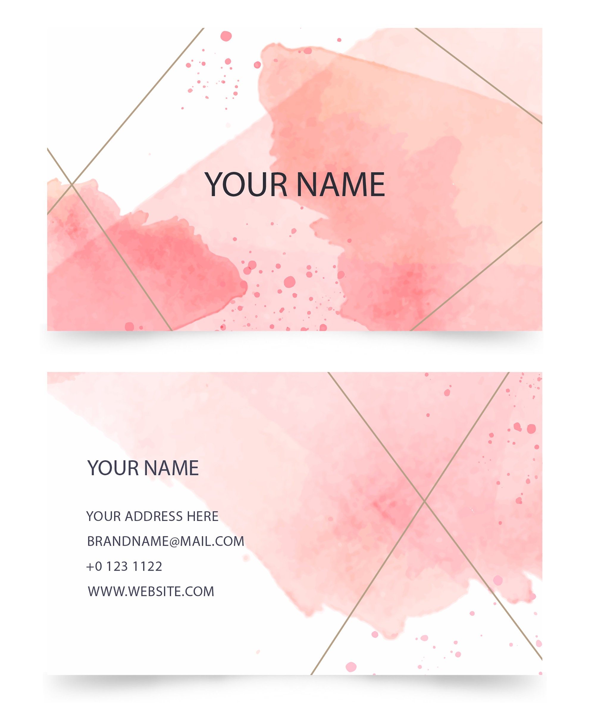 Modern Custom Business Card Custom Business Card Templates - Etsy