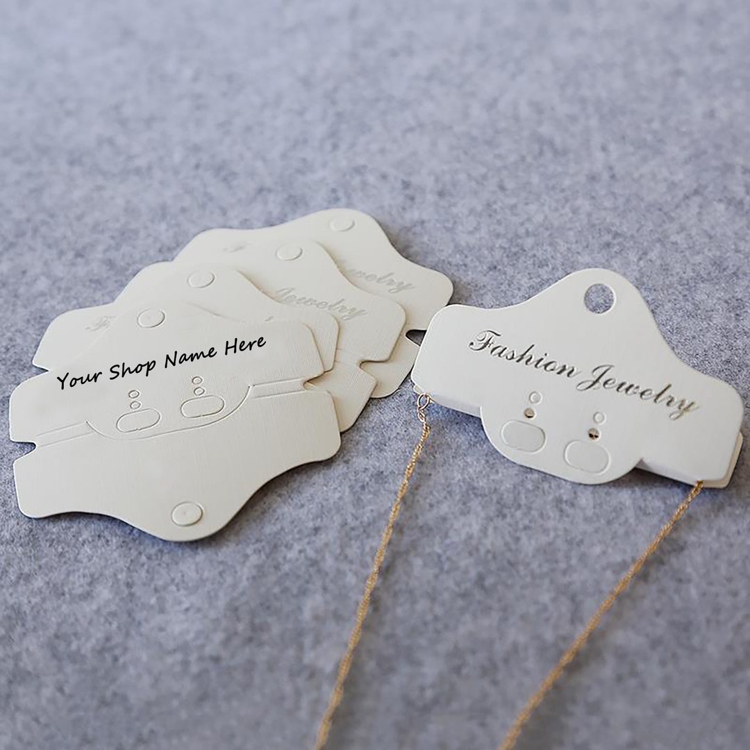 Custom Earring Cards, Jewelry Display Card, Personalized Jewelry Hang ...