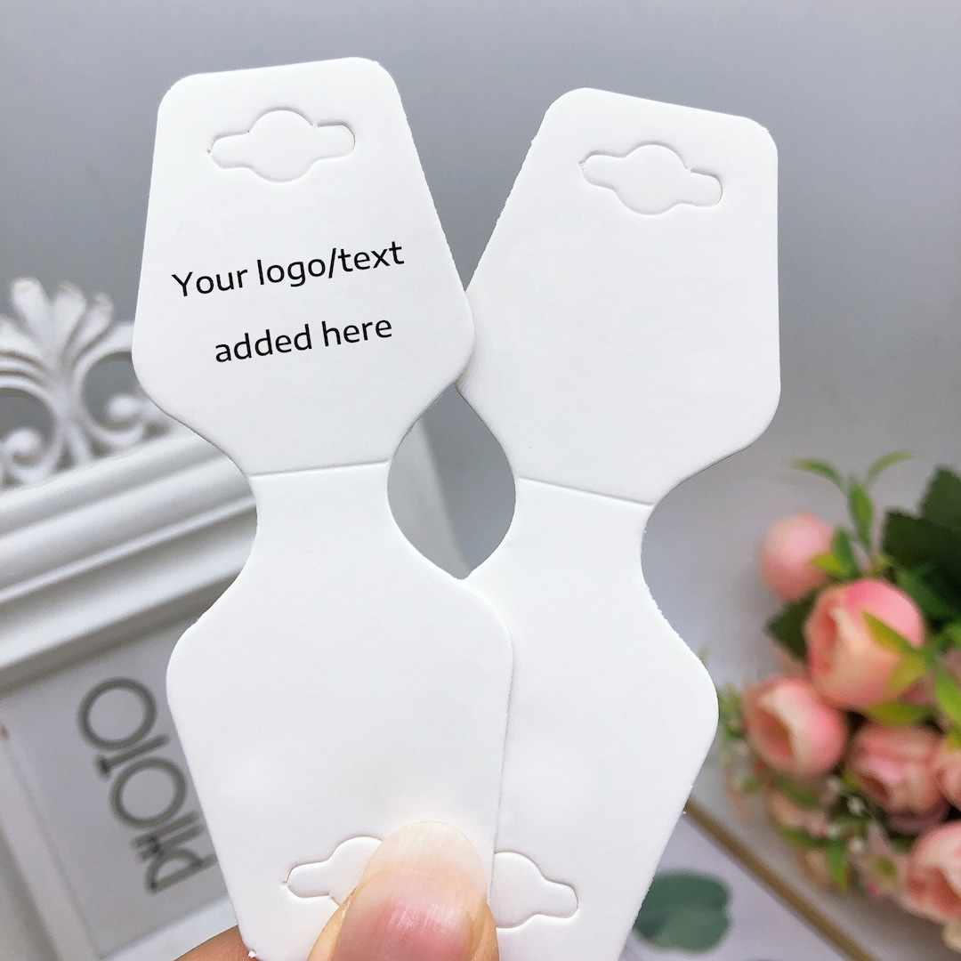 Custom Your Logo,wording Fold-over Necklace Jewelry Display Cards ...