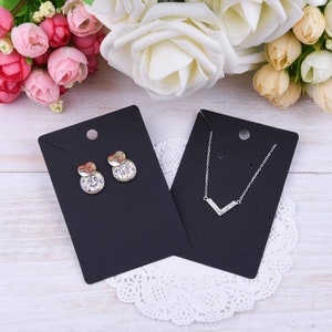Custom Earring Cards With Your Logo or Text, Set Earring Display Cards ...