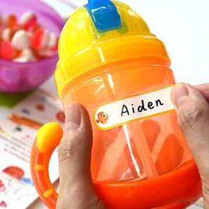 Baby Bottle Labels for Daycare, Self-laminating Label Stickers ...