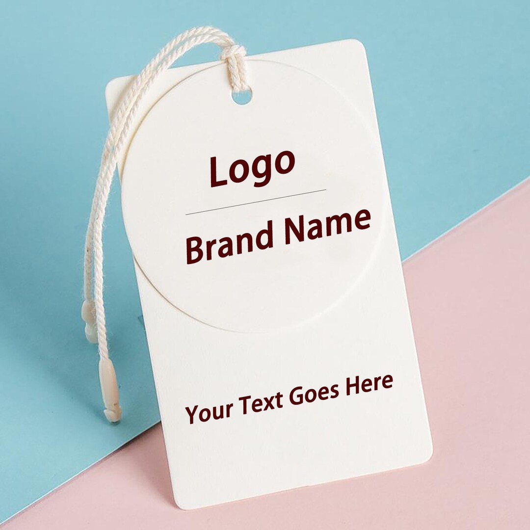 Custom Design Gift Tags Set, Personalized Hang Tags, Printed Business ...