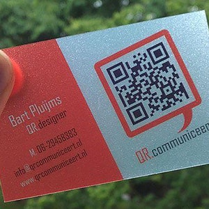 Transparent QR Code Business Card, Clear Glossy Plastic Card, Plastic ...