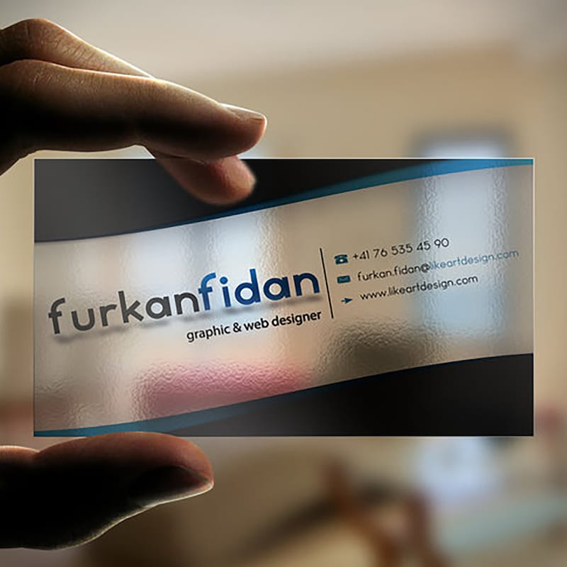 Clear Business Cards - Etsy