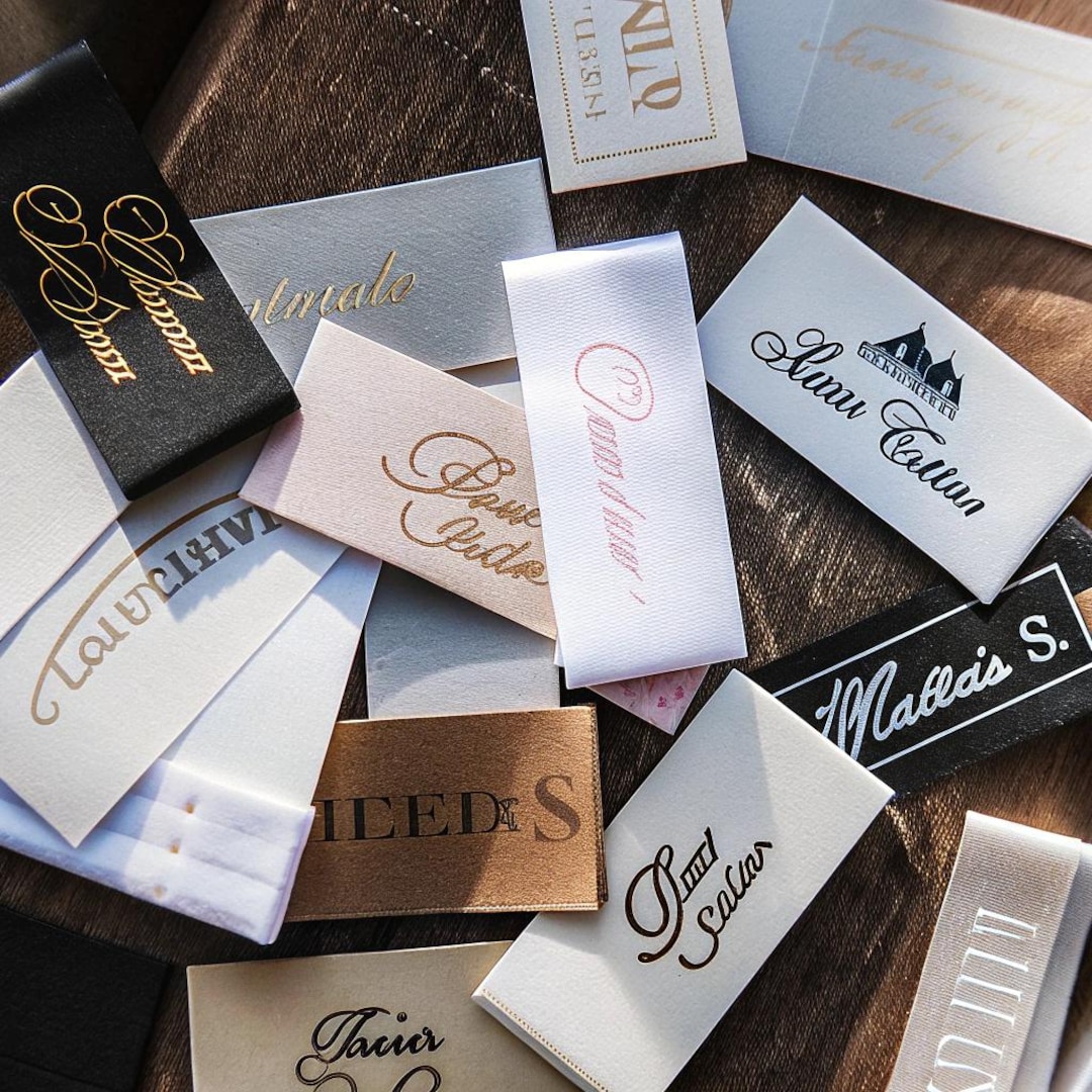 100 Pcs Customized Sewing Washing Labels, Washing Care Instructions ...