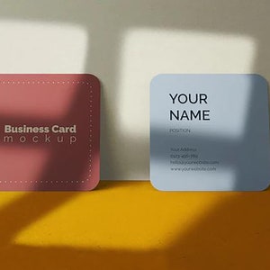 Custom Square Business Card, Square Rounded Corner Business Card ...