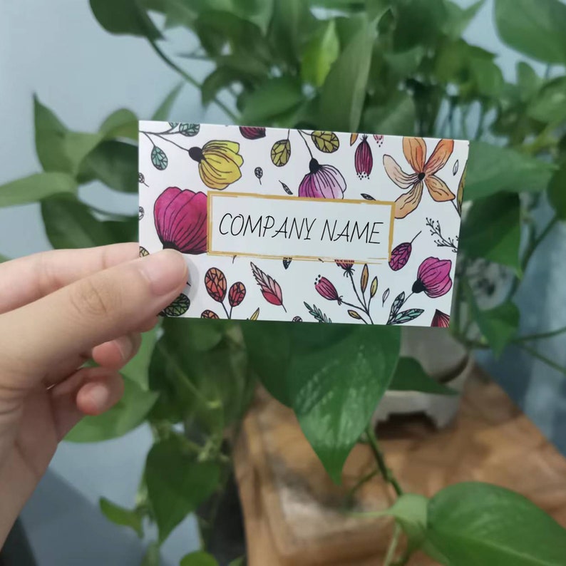 Custom Printed Business Cards Simple Custom Premium Business - Etsy