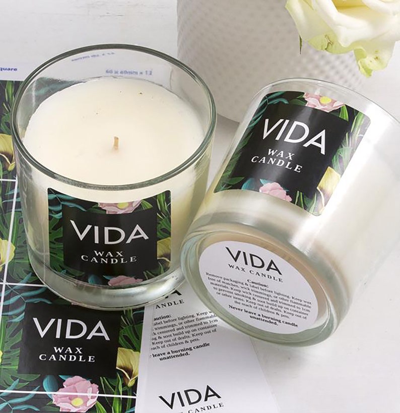 Editable Candle Templates Modern Candle Tin Label Template - Etsy