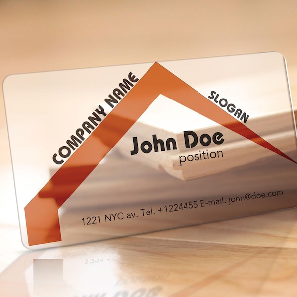 Clear Business Cards - Etsy