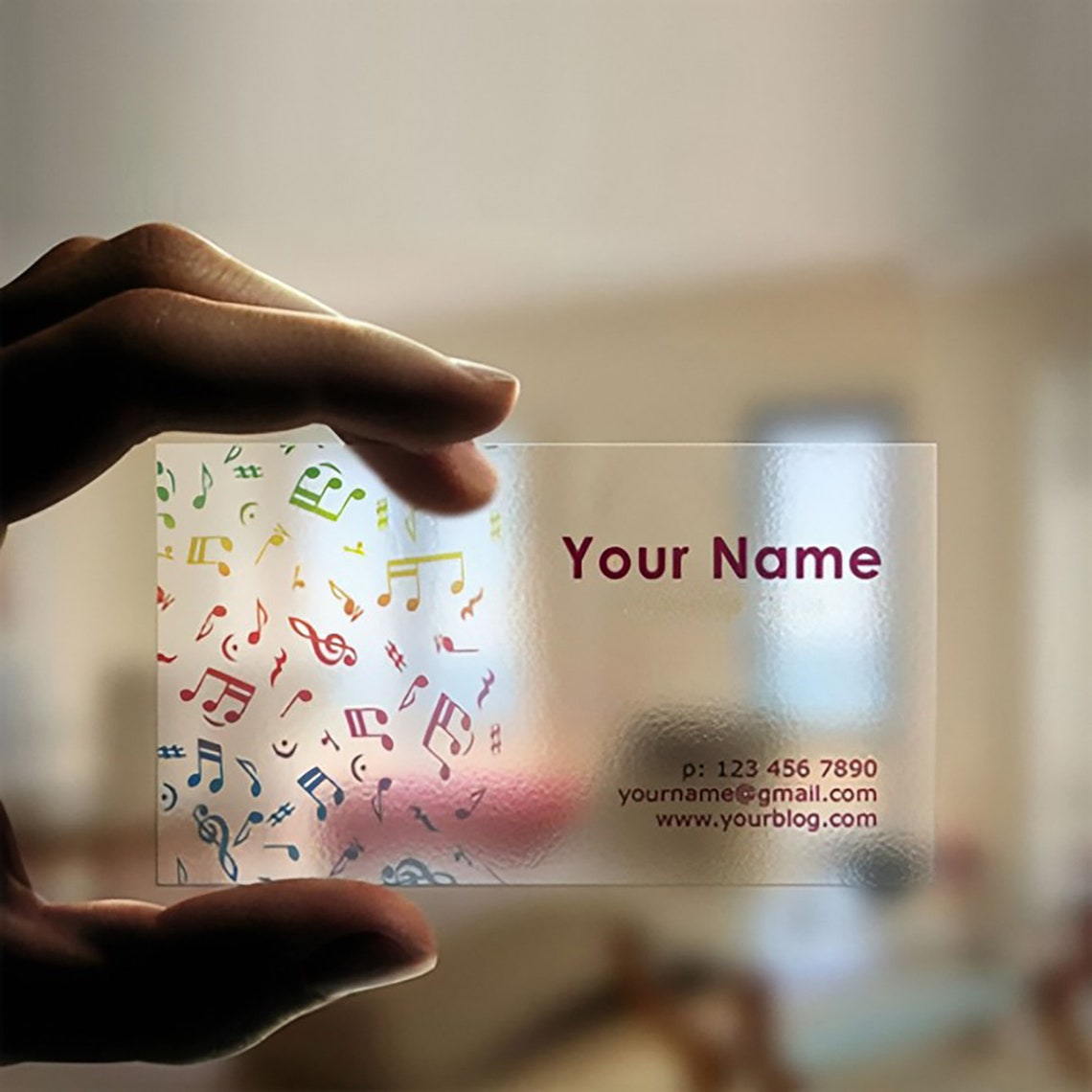 Personalized Business Card Transparent Business Card PVC - Etsy