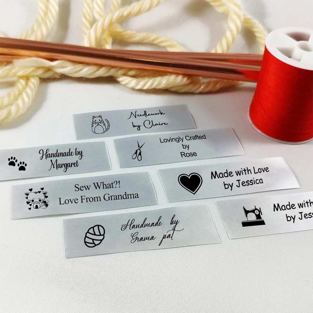 500pcs High-quality Satin Care Labels , Sewing Labels, Washing ...