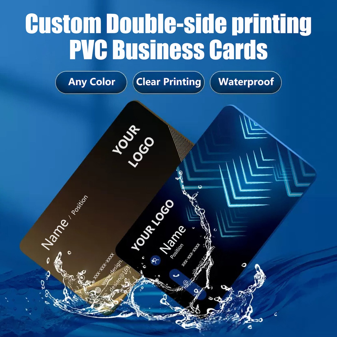 Custom Double-side Printing PVC Business Cards, Personalized Opaque ...