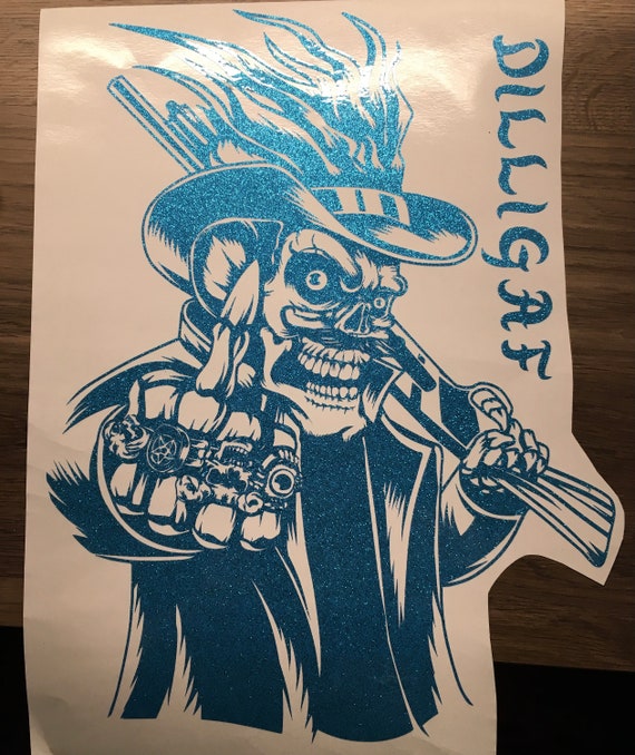 12 DILLIGAF Decal | Etsy