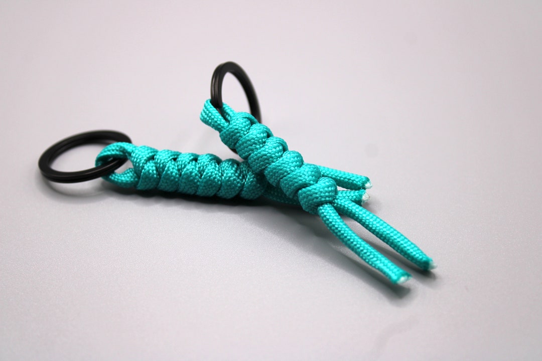 Paracord Mini Keychain: Single Color Zipper Pull - Etsy