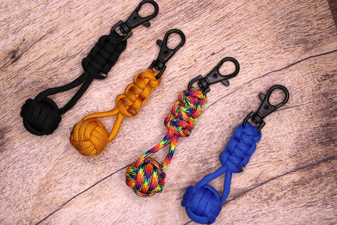 Monkey Fist Paracord Keychain: Unisex Adventurer Gift - Etsy