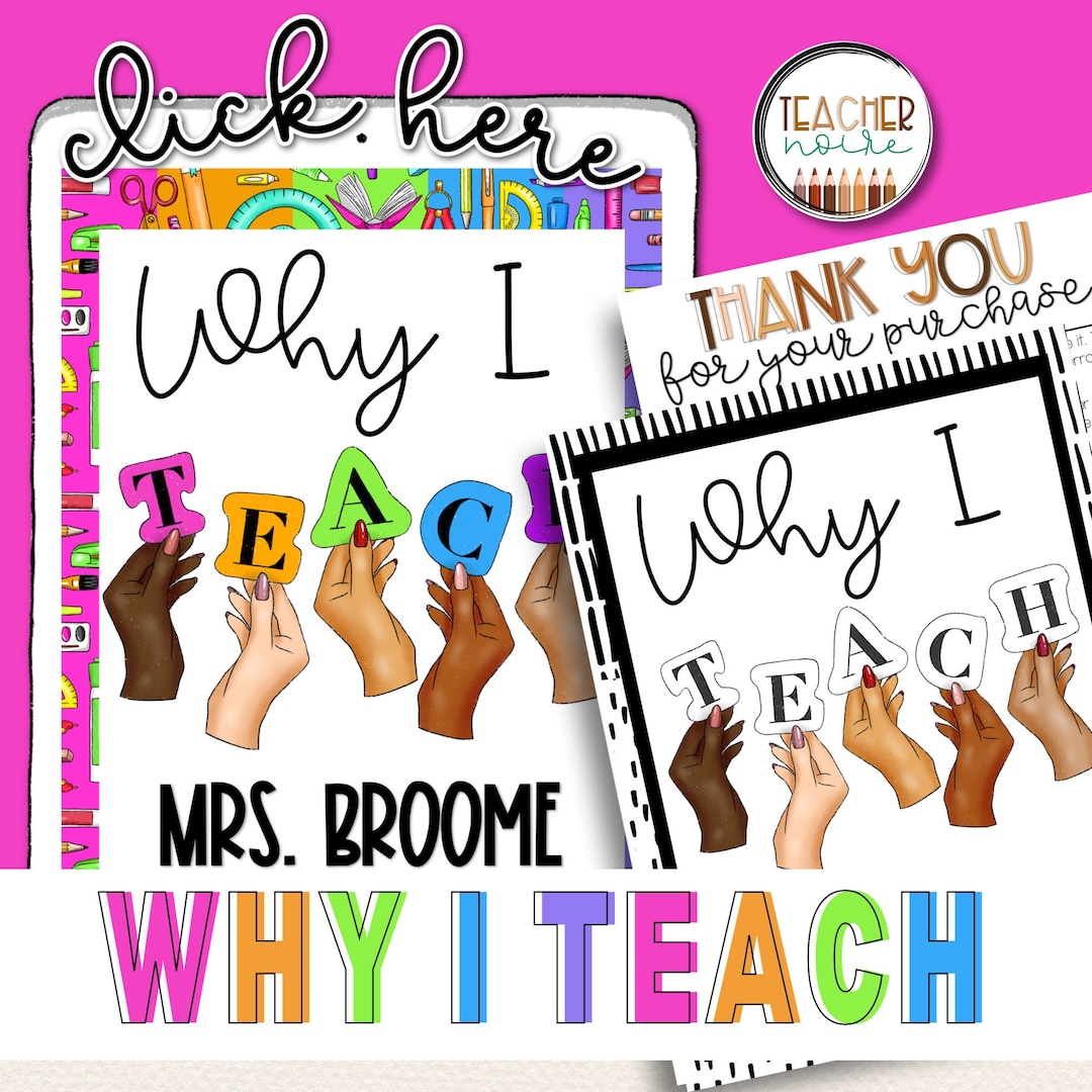 Why I Teach Binder Cover, First Year Teachers, Teacher Binder Cover ...