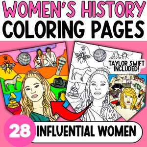 Activities for Women's History Month, Women's History Coloring Sheets ...