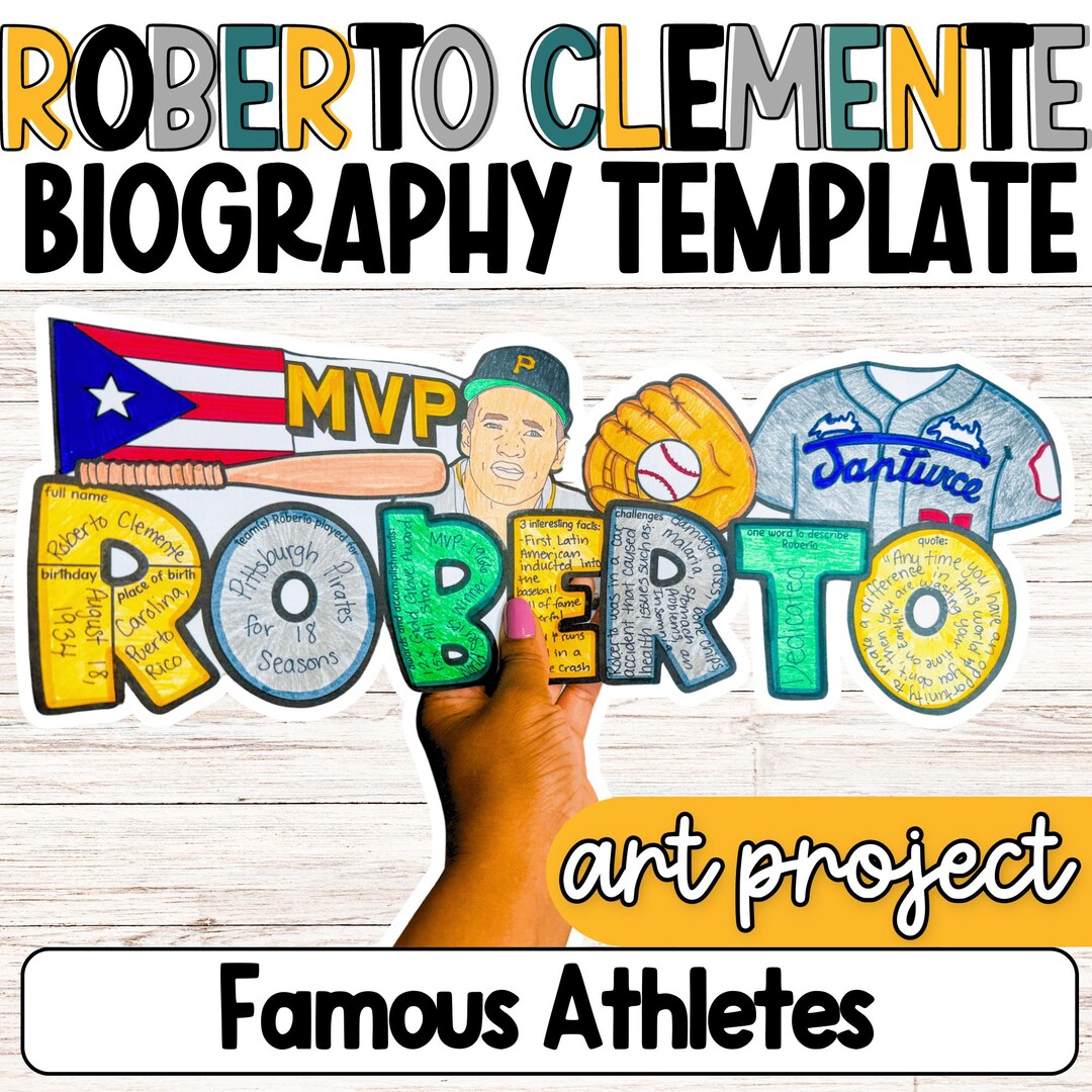 Roberto Clemente, Famous Athletes, Baseball, Biography Template ...